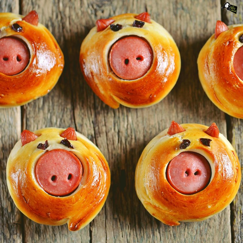 cute-pig-buns-with-sausages-symbol-of-2019-the-idea-for-childrens ...