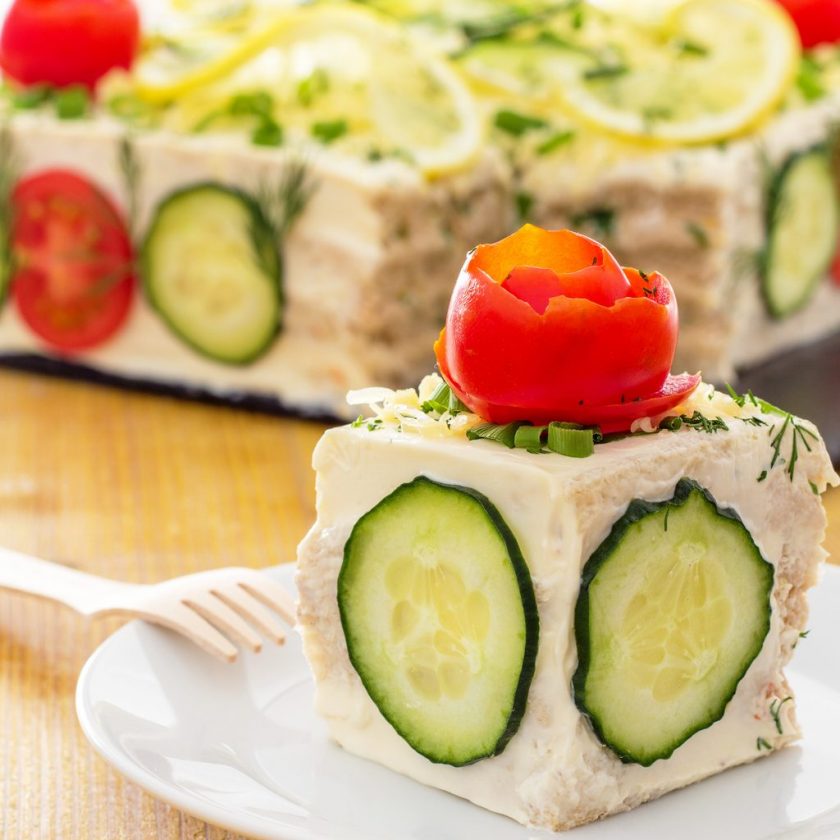 Smörgåstårta (Savory Sandwich Torte) - The Spice Chica™